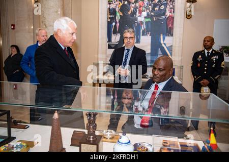 Charles Alexander, Jr. (left), superintendent, Arlington National ...