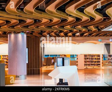 Dubai, UAE - 10.15.2022 - At Sheikh Mohammed Bin Rashid public library ...