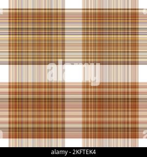 Woodland white tartan seamless pattern textile. Tonal autumnal forest ...