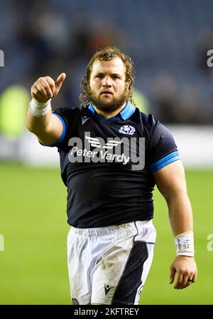 Pierre Schoeman, Scotland Team, Murrayfield, 15th November 2025 Stock ...