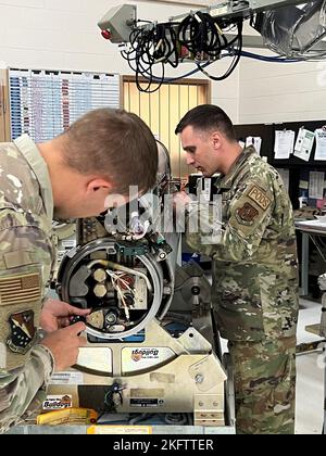 An Avionics Electronic Warfare Systems (POD) specialist assigned to the ...