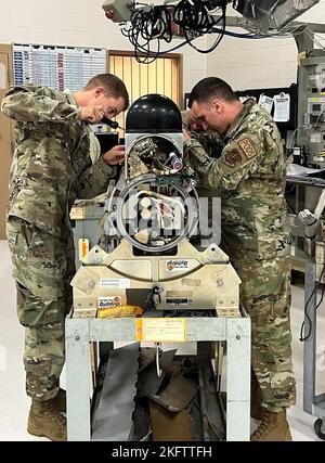 An Avionics Electronic Warfare Systems (POD) specialist assigned to the ...