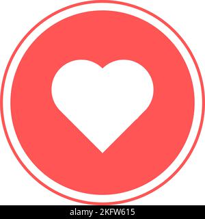 Favorite button. Red favorite button Stock Vector Image & Art - Alamy