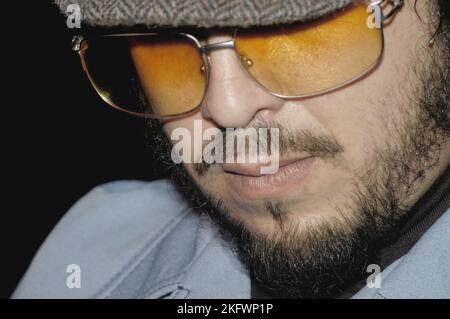 ANTHONY SELPH, ELECTRIC SIX, EARLY TOUR, 2003: A young Anthony Selph ...