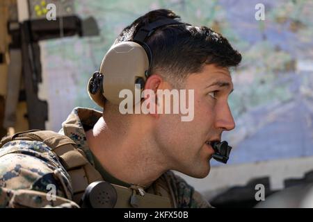 U.S. Marine Corps Capt. Justin Hoot, a platoon commander with 3d ...