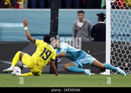 Qatar goalkeeper Saad Al-Sheeb during the FIFA World Cup Group A match ...