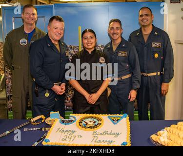 Capt. Matthew Mulcahey, left, the first-in-class aircraft carrier USS ...