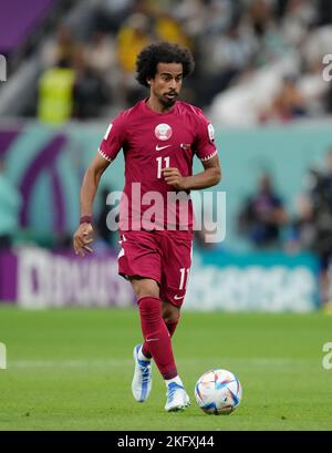Afif Akram of Qatar during the Qatar 2022 World Cup match, group A ...