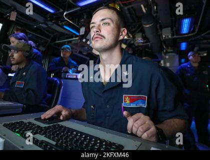 NORTH PACIFIC OCEAN (Oct. 13 2022) Lt. Connor Keating, from Fairfax ...