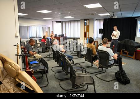 Lt. Col. Bryan Shoupe, 425th Air Base Squadron commander, greets new ...