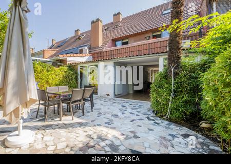 Detached house and green backyard meadow in Kortrijk, West Flanders ...