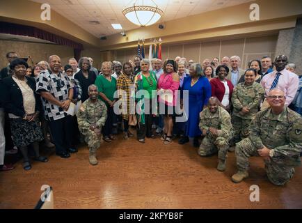 Post Command Sgt. Maj. Philson Tavernier, left, and Col. Kent Solheim ...