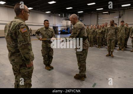 The 387th Military Police company conducted a color casing ceremony at ...
