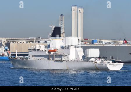 Kanagawa Prefecture, Japan - December 03, 2021: United States Navy USNS ...