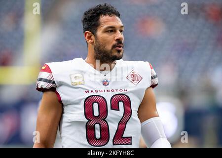 Washington Commanders tight end Logan Thomas (82) runs before an NFL ...