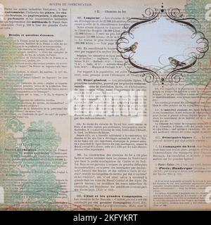 Text script based background with french theme illustration Stock Photo ...