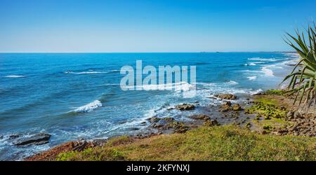 Ocean view from Point Arkwright lookout, Sunshine Coast, Queensland ...