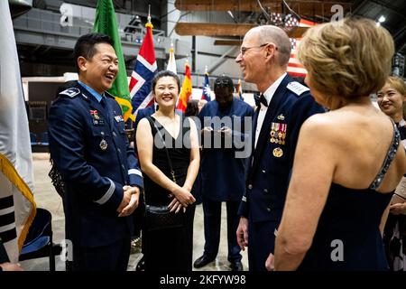 Gen. Duke Richardson (right), Air Force Materiel Command commander ...