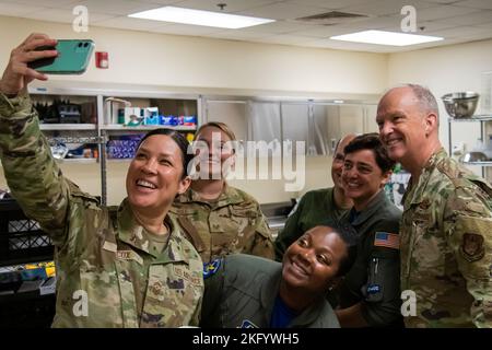 Maj. Gen. Bret Larson, 22nd Air Force commander and Chief Master Sgt ...