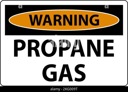Symbol Propane Warning Label, Propane Gas Sign Stock Vector Image & Art ...