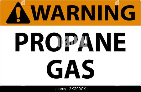 Symbol Propane Warning Label, Propane Gas Sign Stock Vector Image & Art ...