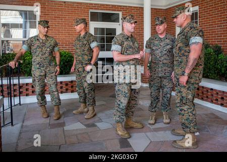 Marine Corps Installations East (MCIEAST) leadership pose for a photo ...