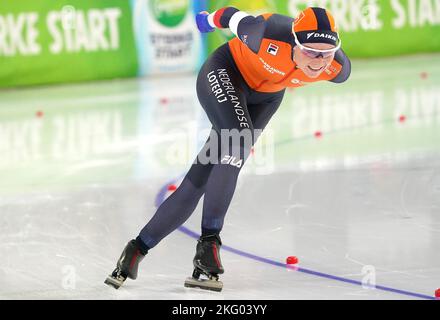 HEERENVEEN, NETHERLANDS - NOVEMBER 2: Marijke Groenewoud during the ...