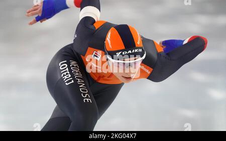 Femke Kok (NED), 500m women, during ISU European Speed Skating ...