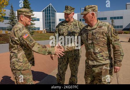 U.S. Air Force Gen. Glen VanHerck (second from left), Commander, North ...