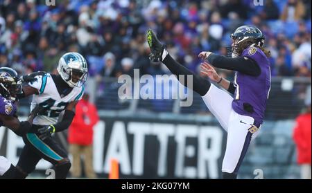 Baltimore, MD, USA. 20th Nov, 2022. Baltimore Ravens K Justin Tucker (9 ...