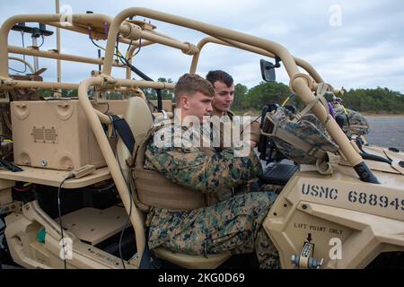 U.S. Marine Corps PFC Seth Schneider, student, Low Altitude Air Defense ...