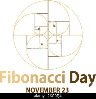 Fibonacci day poster design illustration Stock Vector Image & Art - Alamy
