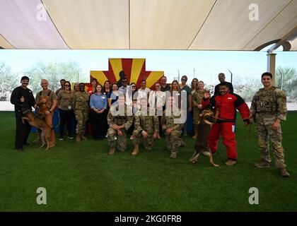 Civilian medical providers and members of the Desert Lightning Team ...