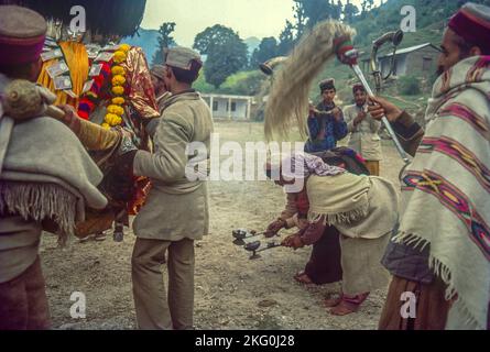 Festival Dussehra at Sarahan village in Himachal Pradesh India Stock ...