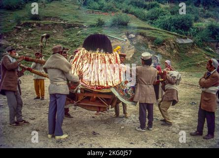 Festival Dussehra at Sarahan village in state Himachal Pradesh India ...