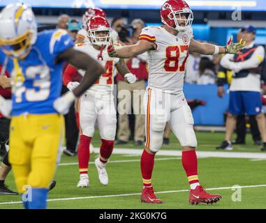 Los Angeles Chargers cornerback Michael Davis (43) guards Cincinnati ...
