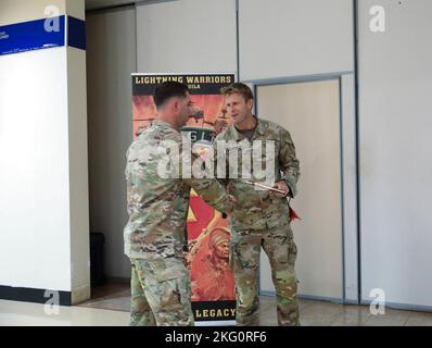 Command Sgt. Maj. Robert Haynie, 25th Infantry Division senior enlisted ...