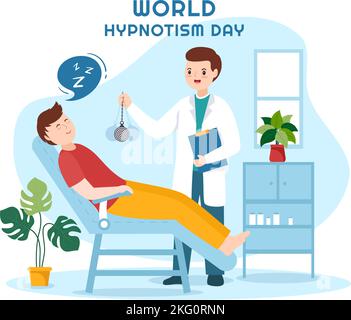 World Hypnotism Day with Black and White Spiral, Altered State of Mind ...