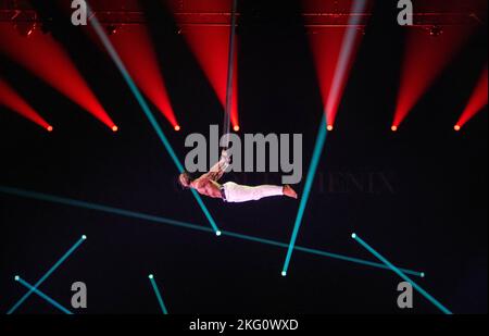 South African circus ZipZap performing their show Rhapsodie with Phenix ...