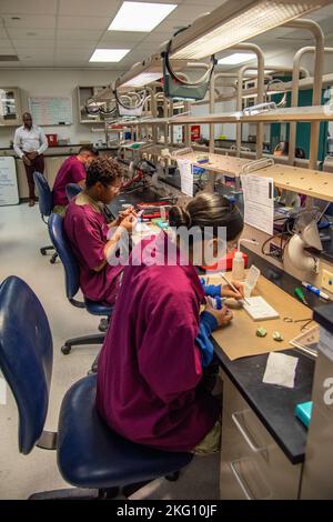 Students fabricate dental appliances during classes at the Medical ...