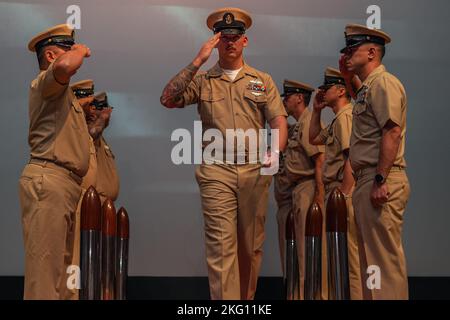 YOKOSUKA, Japan (Oct. 8, 2022) – Gunner’s Mate 1st Class Daniel Baca ...