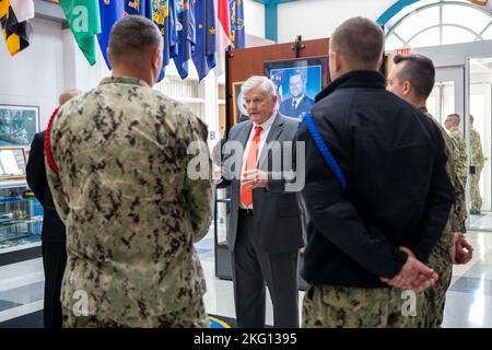 The 8th Master Chief Petty Officer of the Navy, John Hagan, visits ...