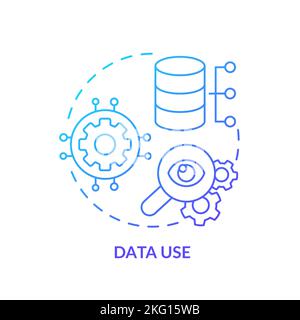Information storage strategy blue gradient onboarding mobile app screen ...