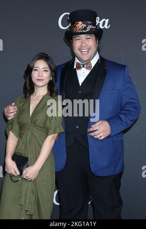 LOS ANGELES - NOV 20: Abin Shim, Cooper Andrews at The Walking Dead ...