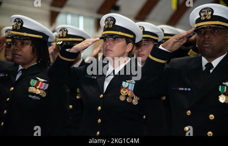NEWPORT, RI (Oct. 21, 2022) Capt. Kristin Hodapp, commanding officer ...