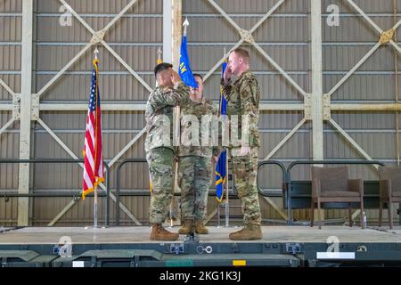 Col. Jun Oh, 374th Operations Group commander, left, stands at ...