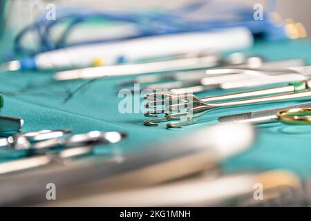 Prepare for surgical instruments during operation,scissors, forceps and ...