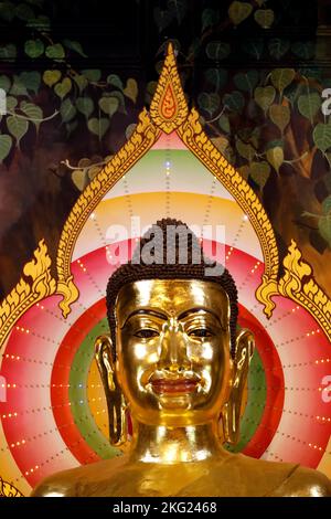 Wat Botum temple. Golden Buddha statue. Phnom Penh. Cambodia Stock ...