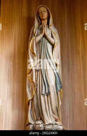 Statue of the Virgin Mary in a maronite village in Lebanon Stock Photo ...