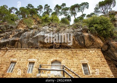 Deir Qannoubine monastery in the Qadisha (Kadisha) Holy Valley in ...